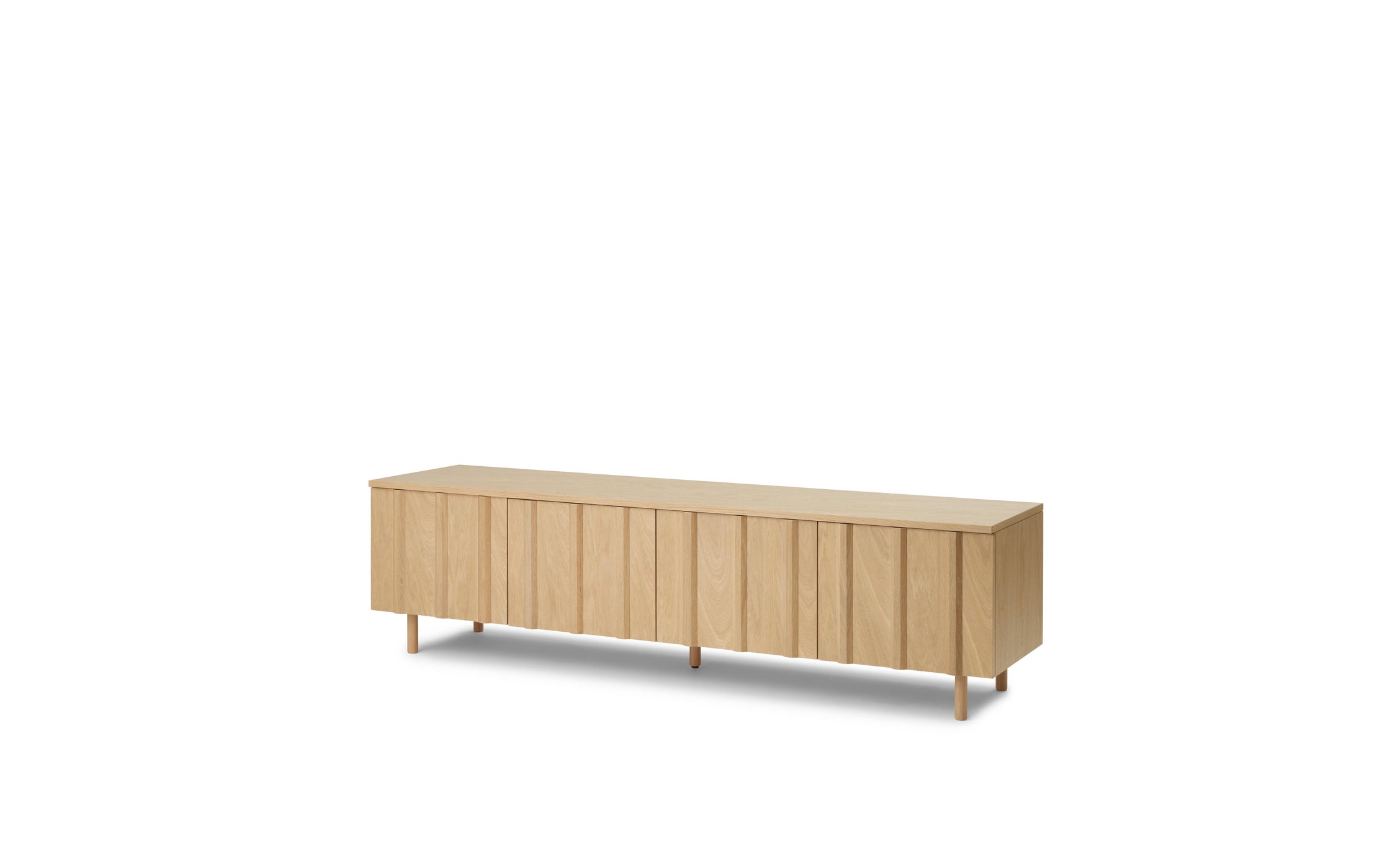 Rib Sideboard Low Oak — Brooklyn City Furniture